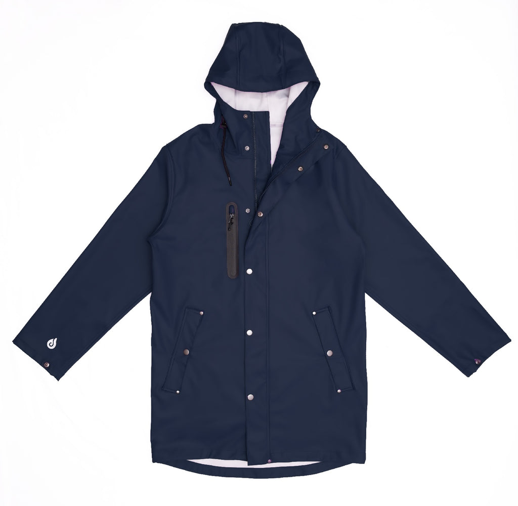 Adults Navy PU Splash Coat – Drykids