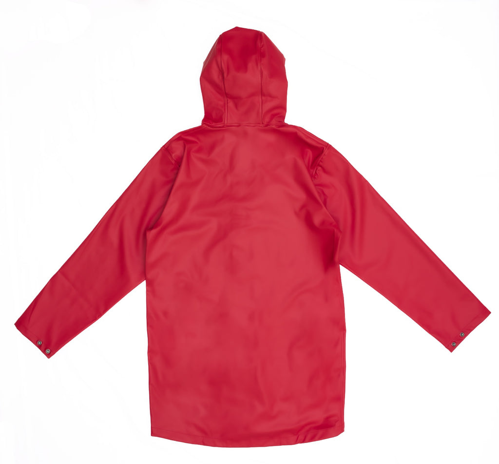 Adults Red PU Splash Coat – Drykids